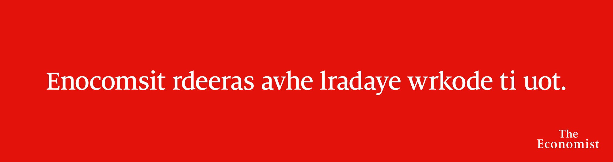 Ad of the Day | The Economist Launches New OOH Advertising Campaign ...